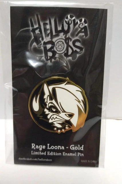 HELLUVA BOSS RAGE Loona Gold Limited Edition Enamel Pin $20.00 ...