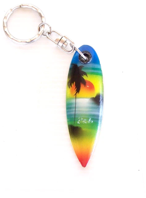 VINTAGE BALI SURFBOARD Indonesia Balinese Travel Souvenir Key Chain ...