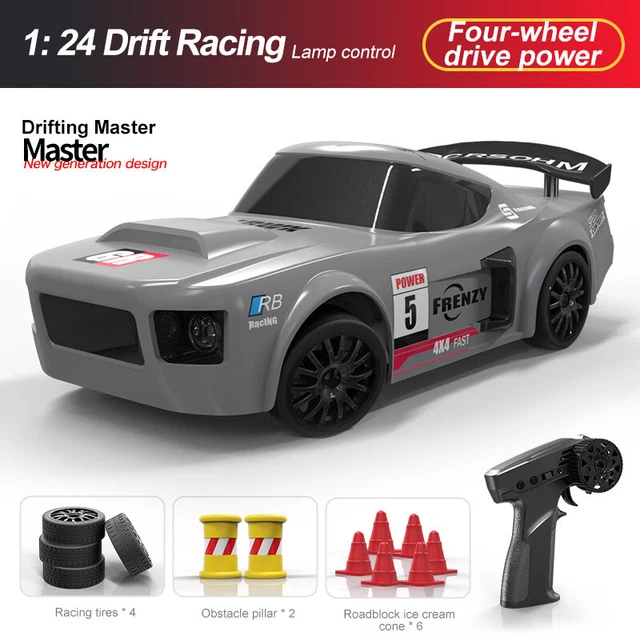 Remote Control Cars 1/64 Scale RC Drift Car - 2.4GHz 4WD Mini Remote ...