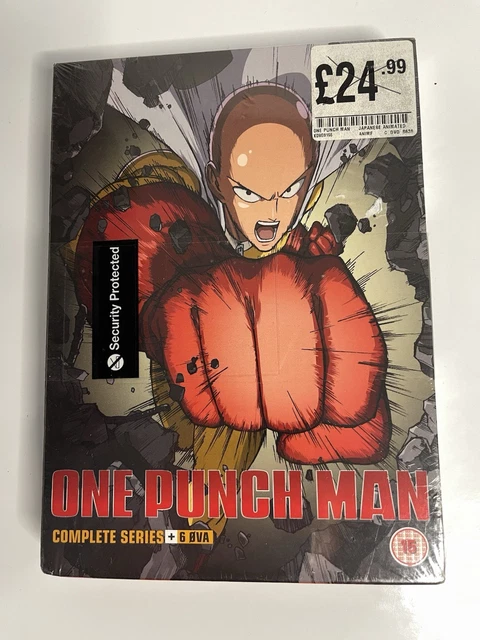 MANGA ONE PUNCH Man DVD Complete Series (2017) Manga cert 15 3 disc New ...