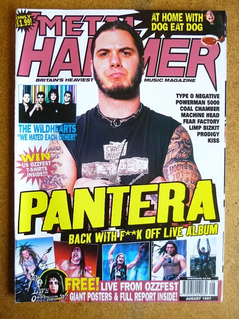 METAL HAMMER AUGUST 1997 Pantera Machine Head £9.04 - PicClick UK