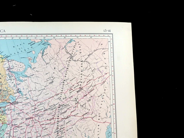 ITALIAN MAP OF Europe Political Geography Interwar Years Era Large ...