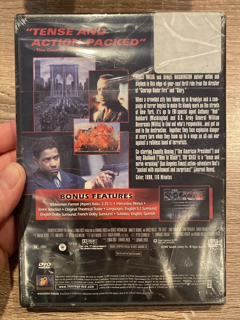 THE SIEGE (DVD, 2000, Anamorphic Widescreen DTS Version) $7.80 ...