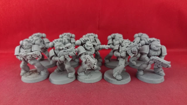 10 SPACE MARINES Tactical Squad Plastic Warhammer 40K Lot 9 £13.99 ...
