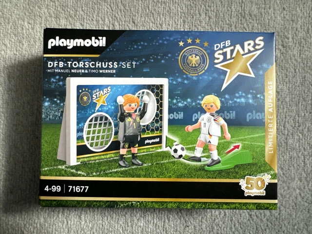 DFB TORSCHUSS SET Playmobil Edeka EM 2024 mit 2 Figuren in OVP NEU NEUER WERNER EUR 43,43 ...