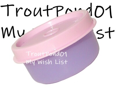 TUPPERWARE SMIDGETS MINI Tiny Bowl Container 1 oz Lilac Puprle with ...