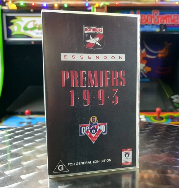 PREMIERS 1993: ESSENDON Bombers - AFL VHS Video Tape VGC $7.80 ...