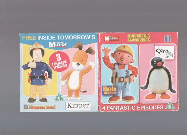 BOB THE BUILDER & Pingu & Fireman Sam & Kipper: 8 Episodes - 2 Dvds £1. ...