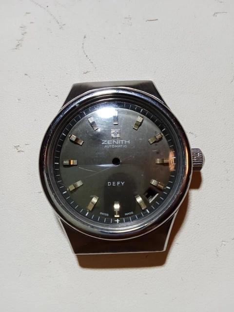 ZENITH DEFY CASE Cassa Boitier Dial Quadrante 2572PC Automatico Vintage ...