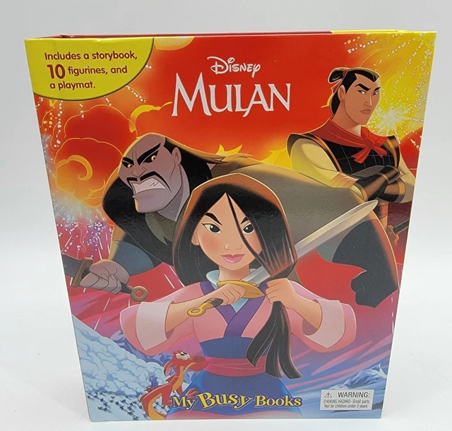 MY BUSY BOOKS Disney Mulan Storybook 10 Figurines & Playmat (New)*** £ ...