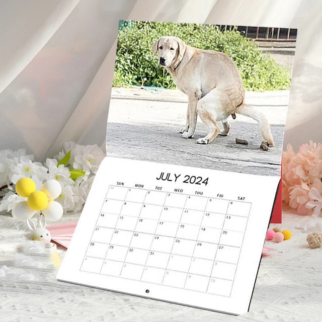 2024 CALENDAR 2024 Calendar Dog-themed 2024 Calendar Pups Antics ...