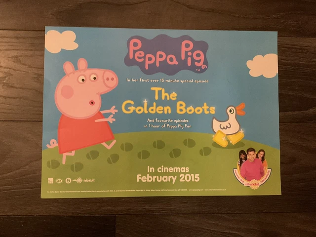 PEPPA PIG THE Golden Boot Original Cinema Mini Quad Poster 2015 ...