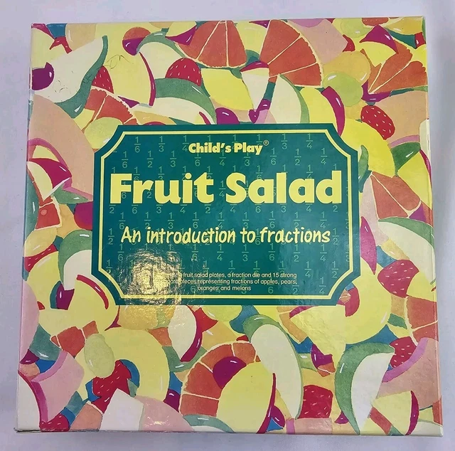 VINTAGE FRUIT SALAD Learning Fractions Game by Child's Play (1989 ...