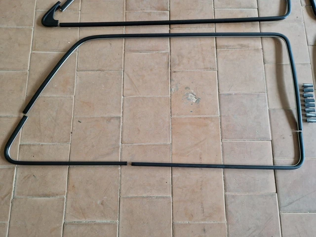 VW GOLF JETTA MK2 4 DOORS WINDOW SURROUND BLACK TRIMS INSERTS SET early ...