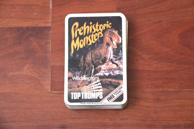 VINTAGE TOP TRUMPS Prehistoric Monsters, *** Free P&P. £9.99 - PicClick UK