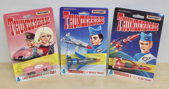 SET DI 3 giocattoli Diecast Matchbox Thunderbirds inc. FAB 1 ...