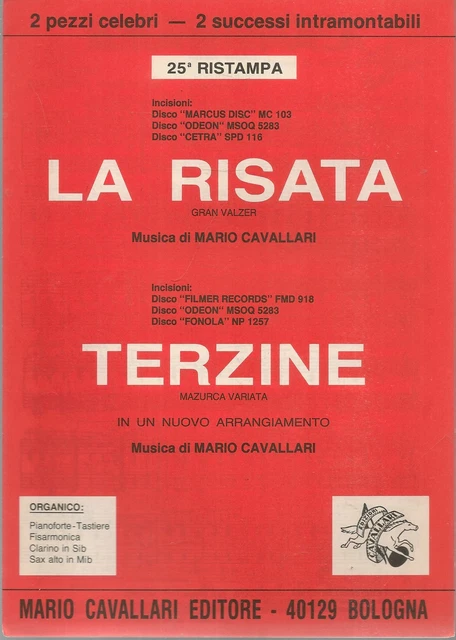 LA RISATA - Terzine Mario Cavallari - Spartito-Sheet Music EUR 8,00 ...