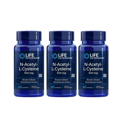 LIFE EXTENSION N-ACETYL-L-CYSTEINE(NAC)600MG Liver Function,Immune ...