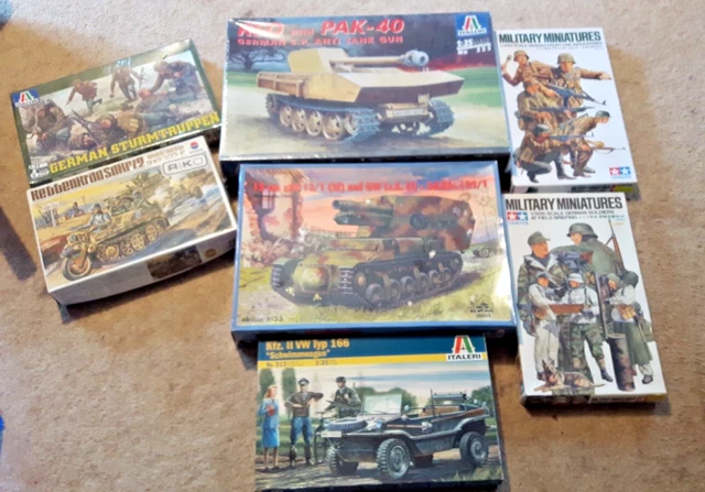 7 WW2 German Afv`s,Italeri,Tamiya.nitto £82.88 - PicClick UK