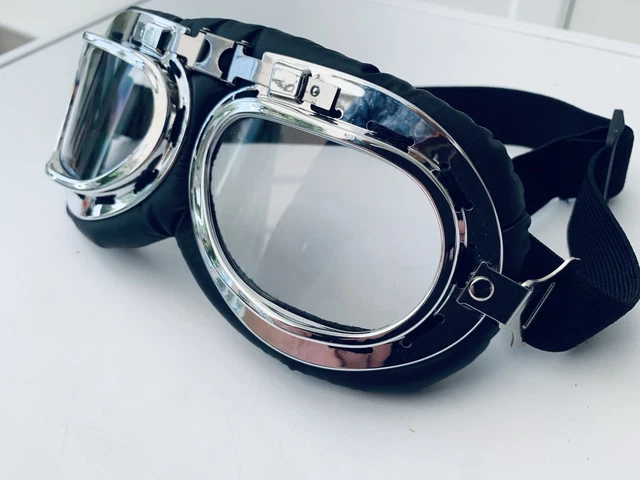 STEAM PUNK GOGGLES Motorcycle Goggles Biggles Flying Glasses Victorian ...