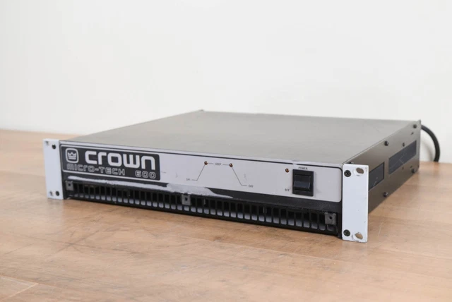 CROWN MICRO-TECH 600 2-Channel Power Amplifier (church owned) CG00NW1 £ ...