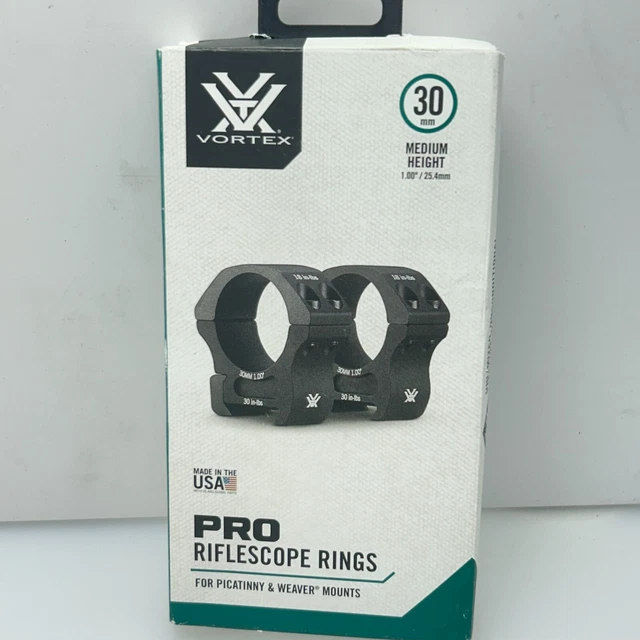VORTEX PRO SERIES PR30-M 30mm Riflescope Rings Weaver/Picatinny Black ...