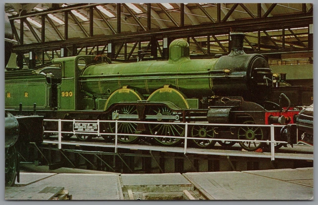 STEAM RAILWAY LOCOMOTIVE 4-4-2 Henry Oakley 990 Great Northern Railway ...