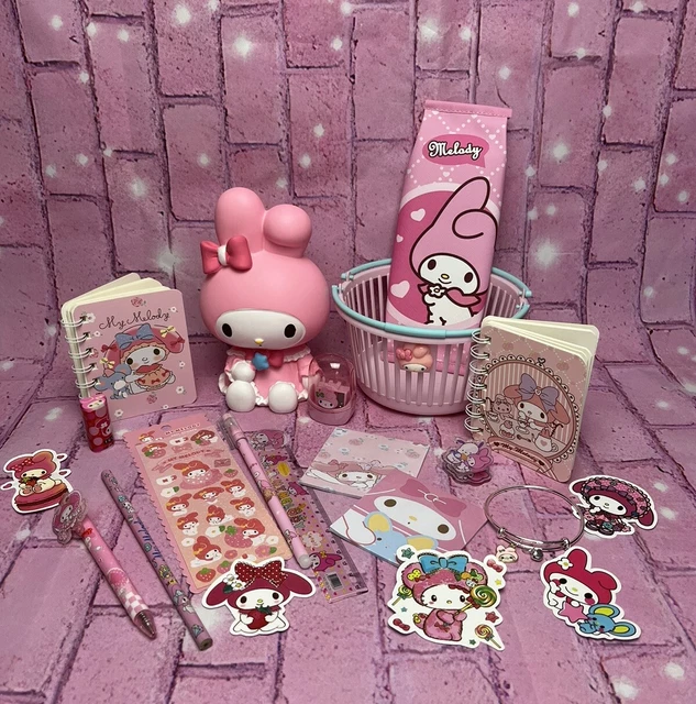 MY MELODY SANRIO Gift Bundle Money Box Stationary Stickers Notebook ...