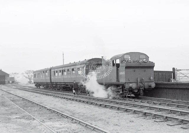 PHOTO BR BRITISH Railways Steam Locomotive Class J68 68645 at Thaxted in 1951 £1.99 - PicClick UK
