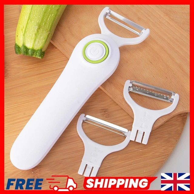 SKIN SCRAPER WITH 3 Cutter Heads Potato Peeler Stainless Steel Home ...
