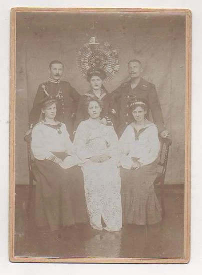 R082 ORGFOTO CA. 1910 Kaiserliche Marine. Mützenband: SMS Weissenburg ...