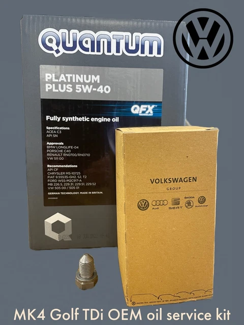 GENUINE OEM VOLKSWAGEN VW Golf MK4 1.9TDi PD Oil service kit £51.95 ...