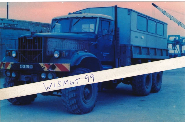 OLDTIMER-FOTO DDR KVK VEB Kraftverkehr Tagebau LKW Kraz ...
