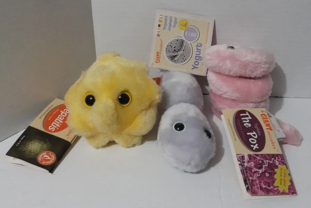 GIANT MICROBES HEPATITIS The Pox Yogurt Plush Lot Health Science ...