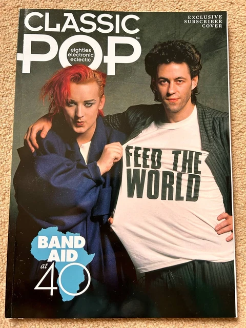 CLASSIC POP MAGAZINE Jan/Feb 2025 Band Aid Issue 91 Subscriber Cover £3 ...