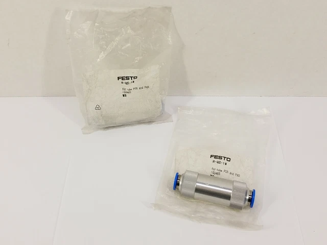 (MENGE 2) FESTO H-Qs-10 (153465) Rückschlagventil (10 mm, -1 ~ 10 bar) EUR 135,89 - PicClick DE