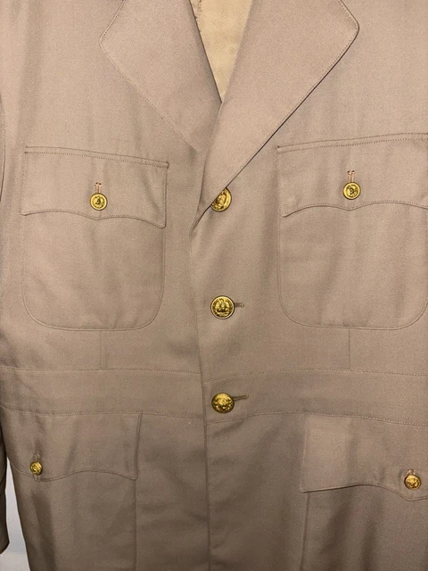 VINTAGE MILITARY UNIFORM jacket, from the U.S. Coast Guard, World War ...