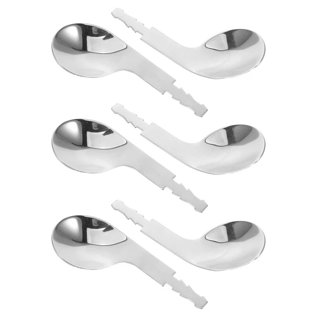 6 PCS CHILD Adaptive Spork Head Component Kid Replacement Stainless ...