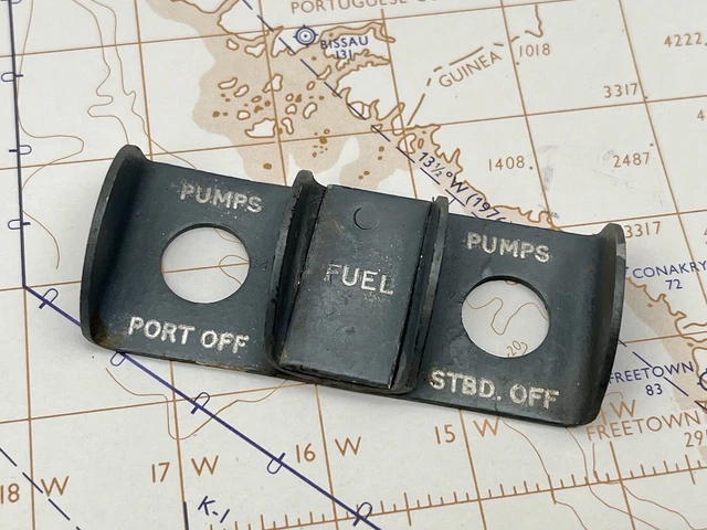 ENGLISH ELECTRIC LIGHTNING F2A Fuel Pumps Switch Panel RAF Aircraft ...