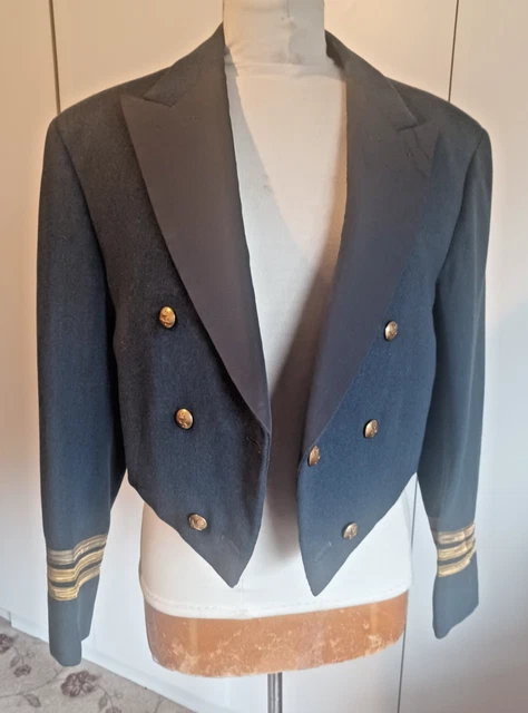 VINTAGE ROYAL AIR Force mess uniform jacket RAF brass buttons chest 40 ...