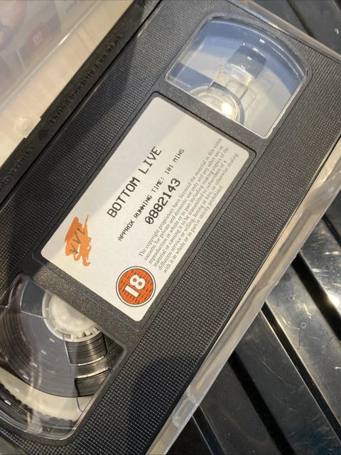 BOTTOM LIVE THE Stage Show VHS 1993 Rik Mayall, Adrian Edmondson VVL ...