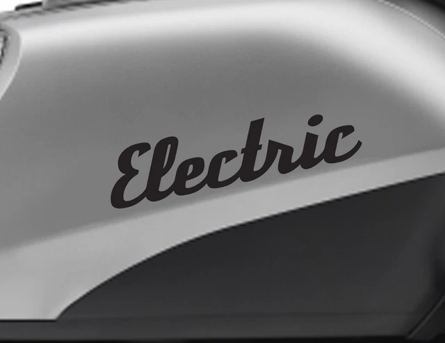 ELECTRIC MOTORBIKE BIKE logo decals CUSTOM COLOUR Vinyl Sticker - Up to ...
