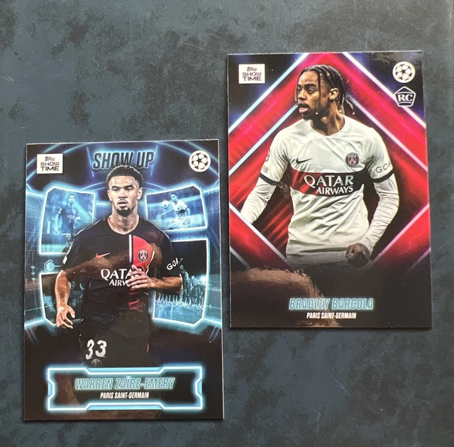 TOPPS UCL SHOWTIME 23/24 Psg Paris Zaire-emery Barcola Rc Saint German ...