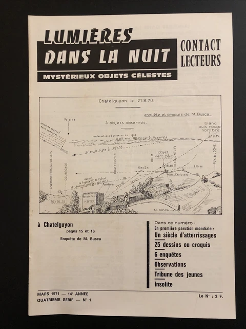 LUMIERES DANS LA NUIT Contact Lecteurs UFOLOGIE OVNI SOUCOUPES VOLANTES ...