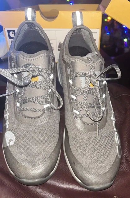 CARHARTT MEN'S FORCE SD Soft Toe Work Shoe FA3001 Gray Side Shoe Logo ...