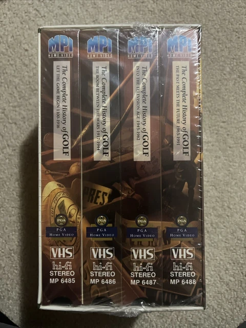 THE COMPLETE HISTORY of golf (vhs Set Of 4 Year 1100-1991) $99.00 ...