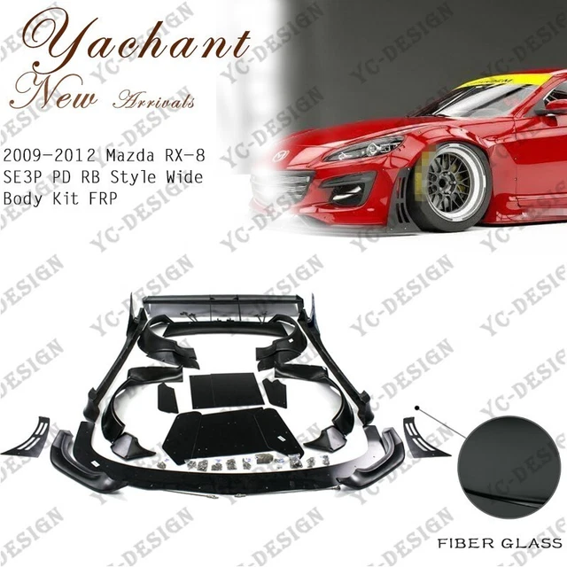 FRP WIDE BODY Kit For 09-12 Mazda RX-8 SE3P pd-rb-style Duck Wing ...
