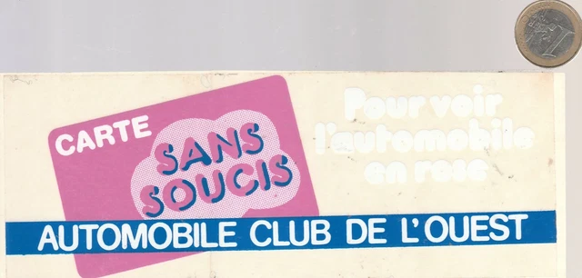 AUTOCOLLANT. AUTOMOBILE CLUB de l'OUEST. Vintage EUR 3,90 - PicClick FR