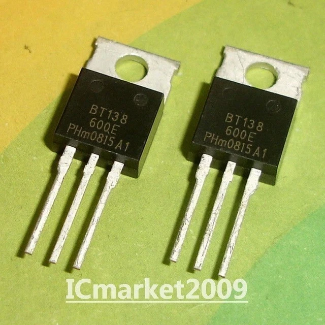 20 PCS BT138-600E TO-220 BT138-600 600V 12A Triacs Transistor #A6-13 $6 ...