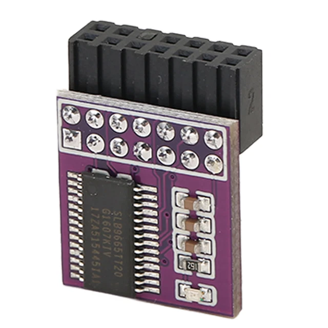 MODULE DE SÉCURITÉ De Cryptage TPM 2.0 Interface LPC 14 Broches Module ...